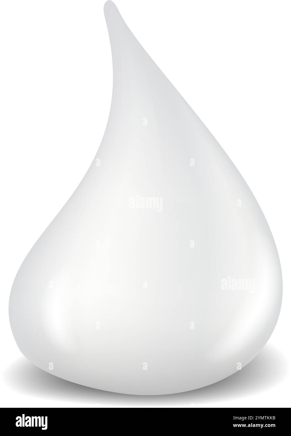 Cosmetic white drop realistic mockup. Cream sample Stock Vector Image ...