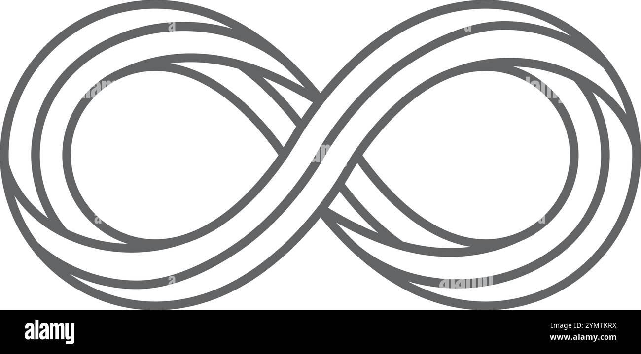 Infinity loop emblem. Limitless cycle line logo Stock Vector Image ...