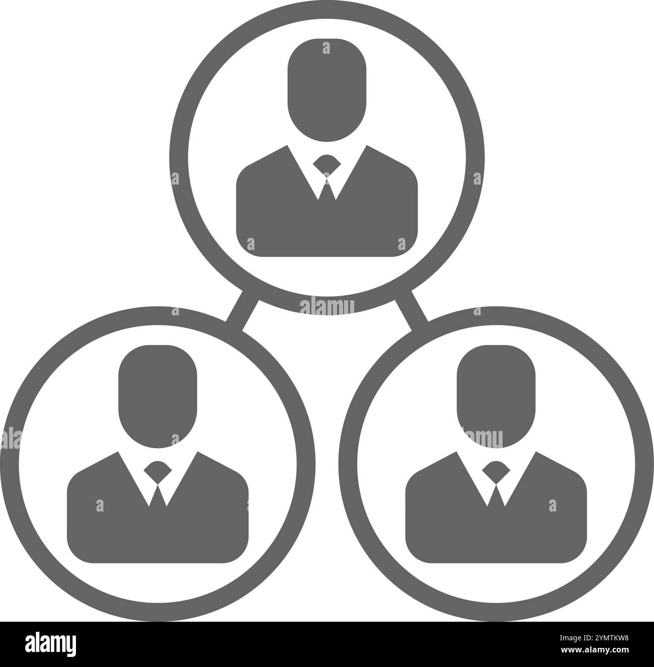 Corporate team black icon. Leader and hierarchy organization Stock ...