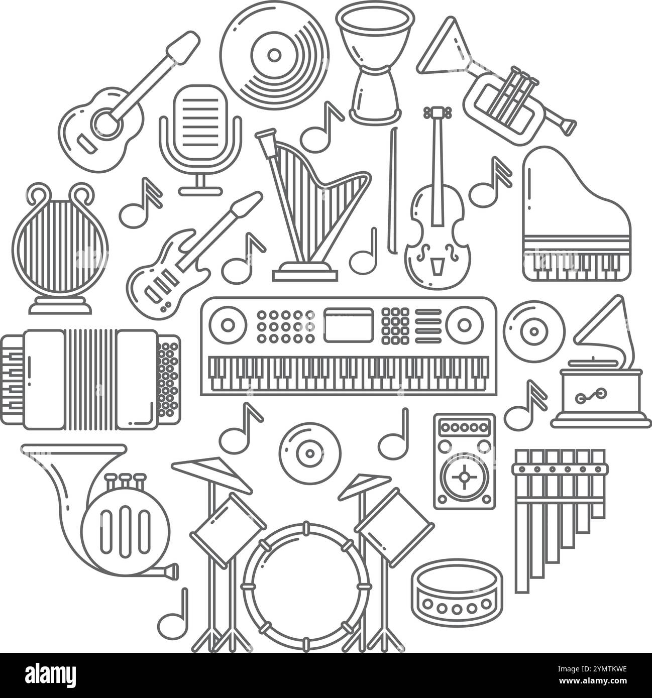 Musical instrument airport Stock Vector Images - Alamy