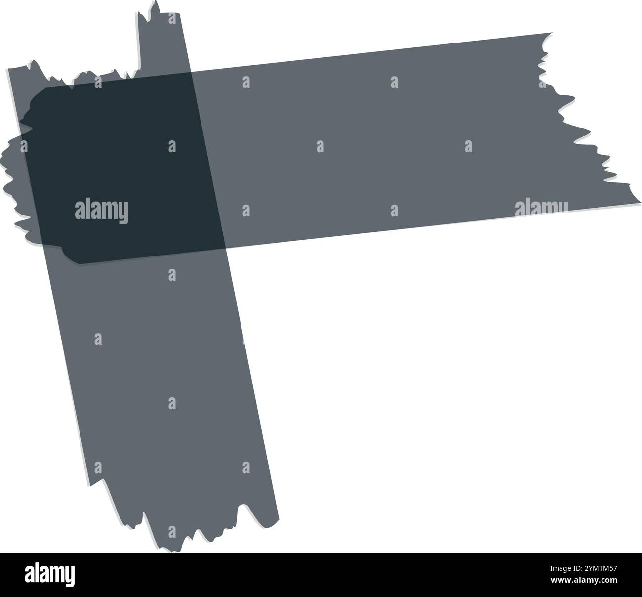 Adhesive strip pieces crossed. Tape piece stick Stock Vector Image ...