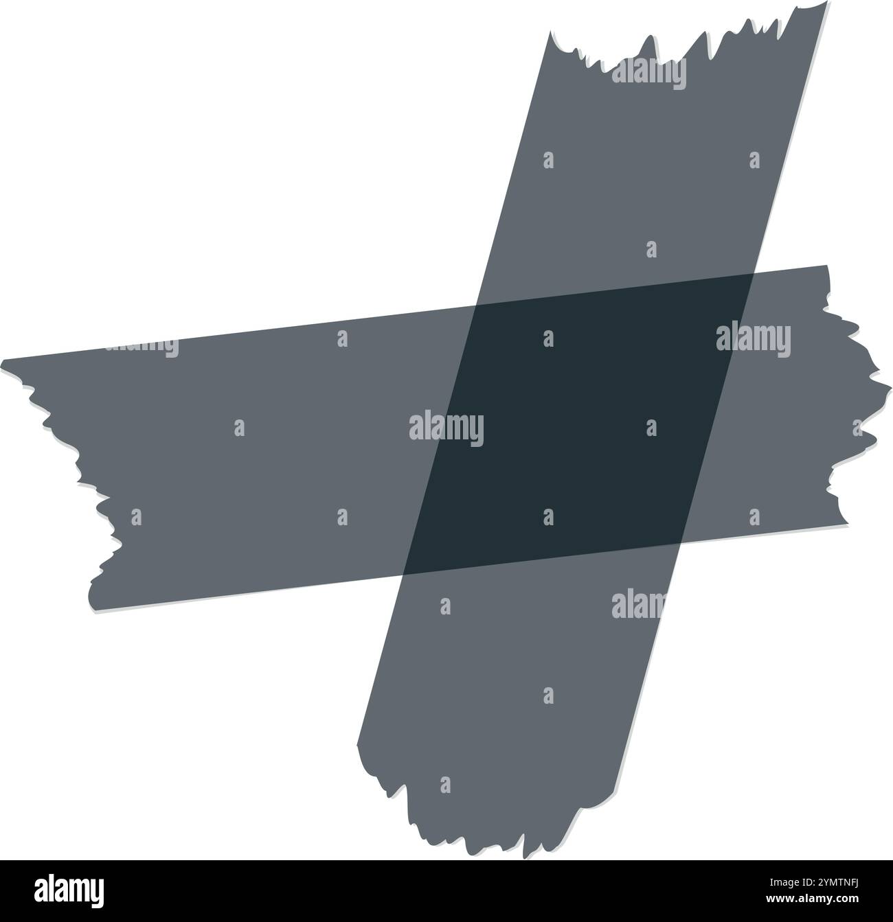 Sticky tape cross. Masking strip band fix Stock Vector Image & Art - Alamy