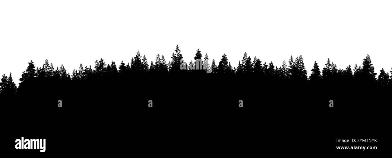 Forest Tree Line Silhouette