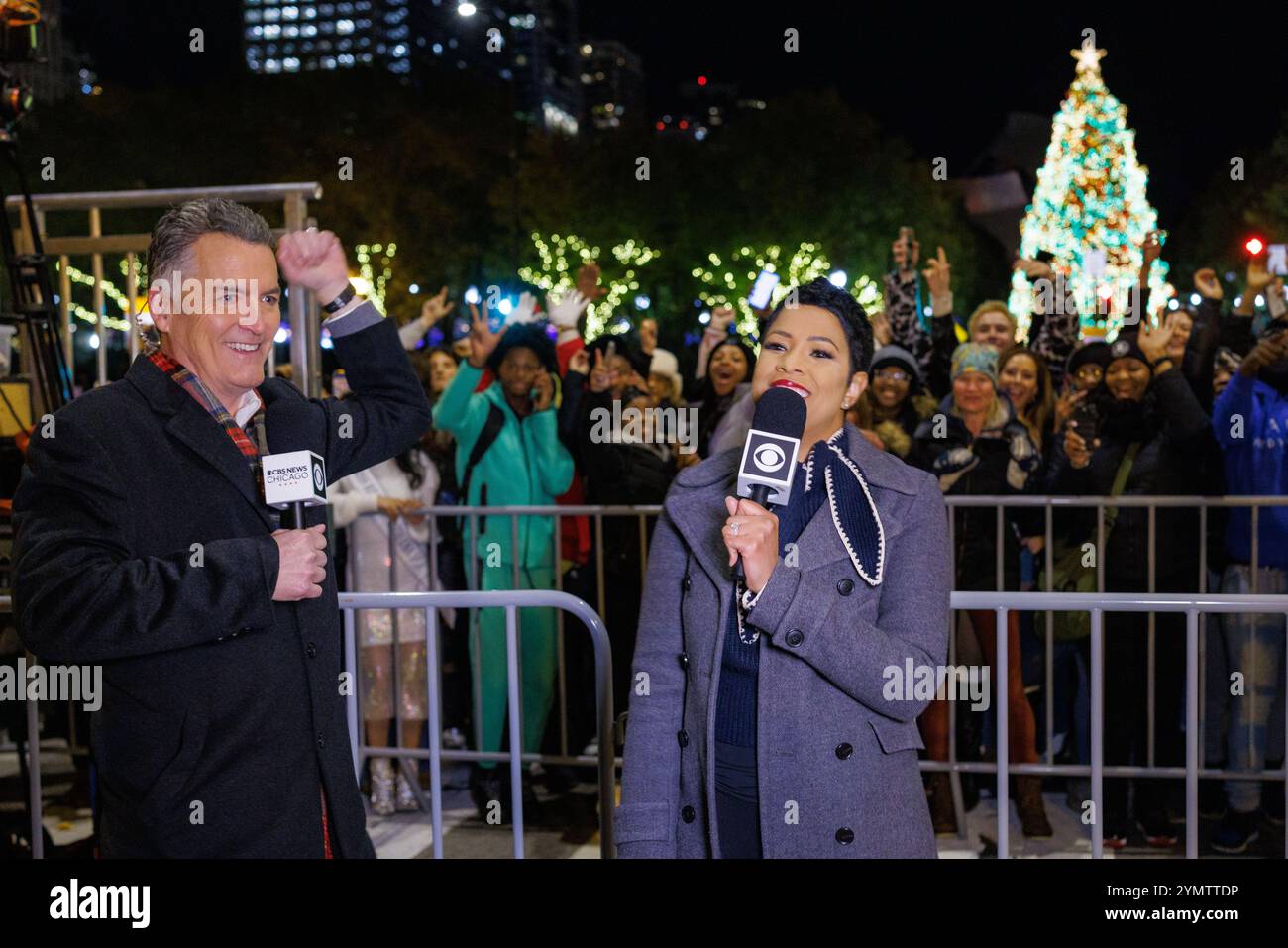 Chicago, USA, 22 Nov 2024. The official City of Chicago Christmas Tree ...