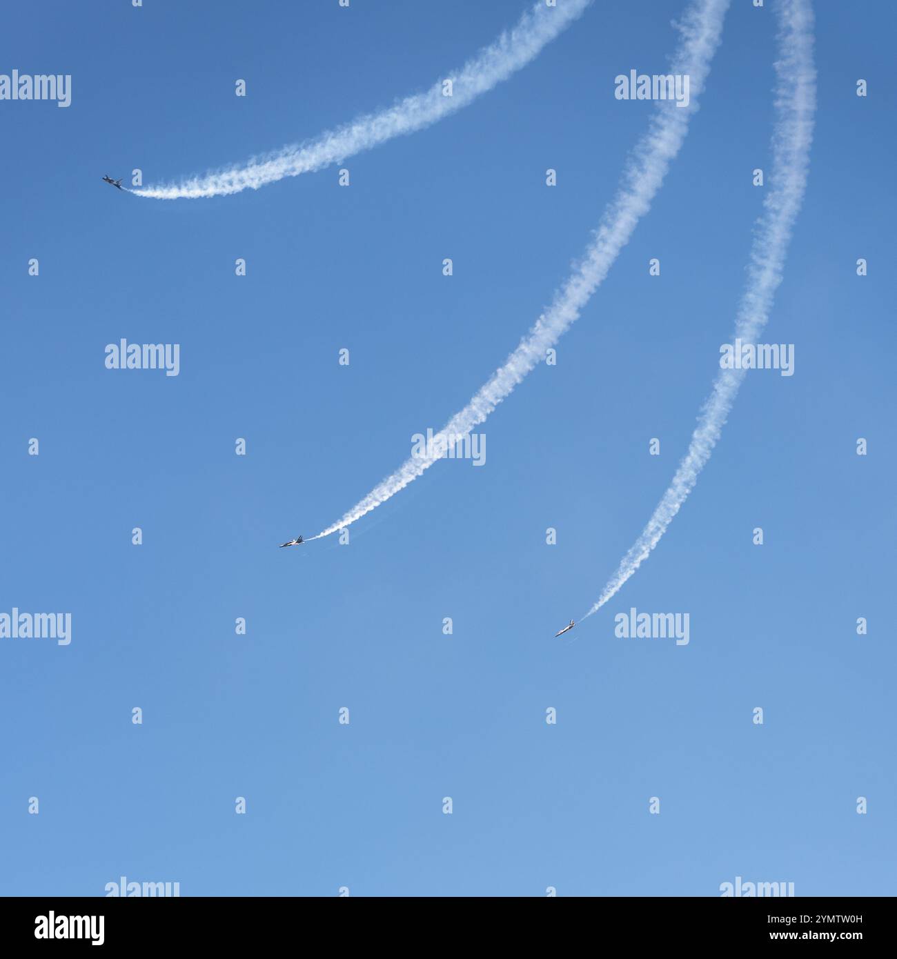 Republic of Korea Air Force Black Eagles aerobatic team performs over ...