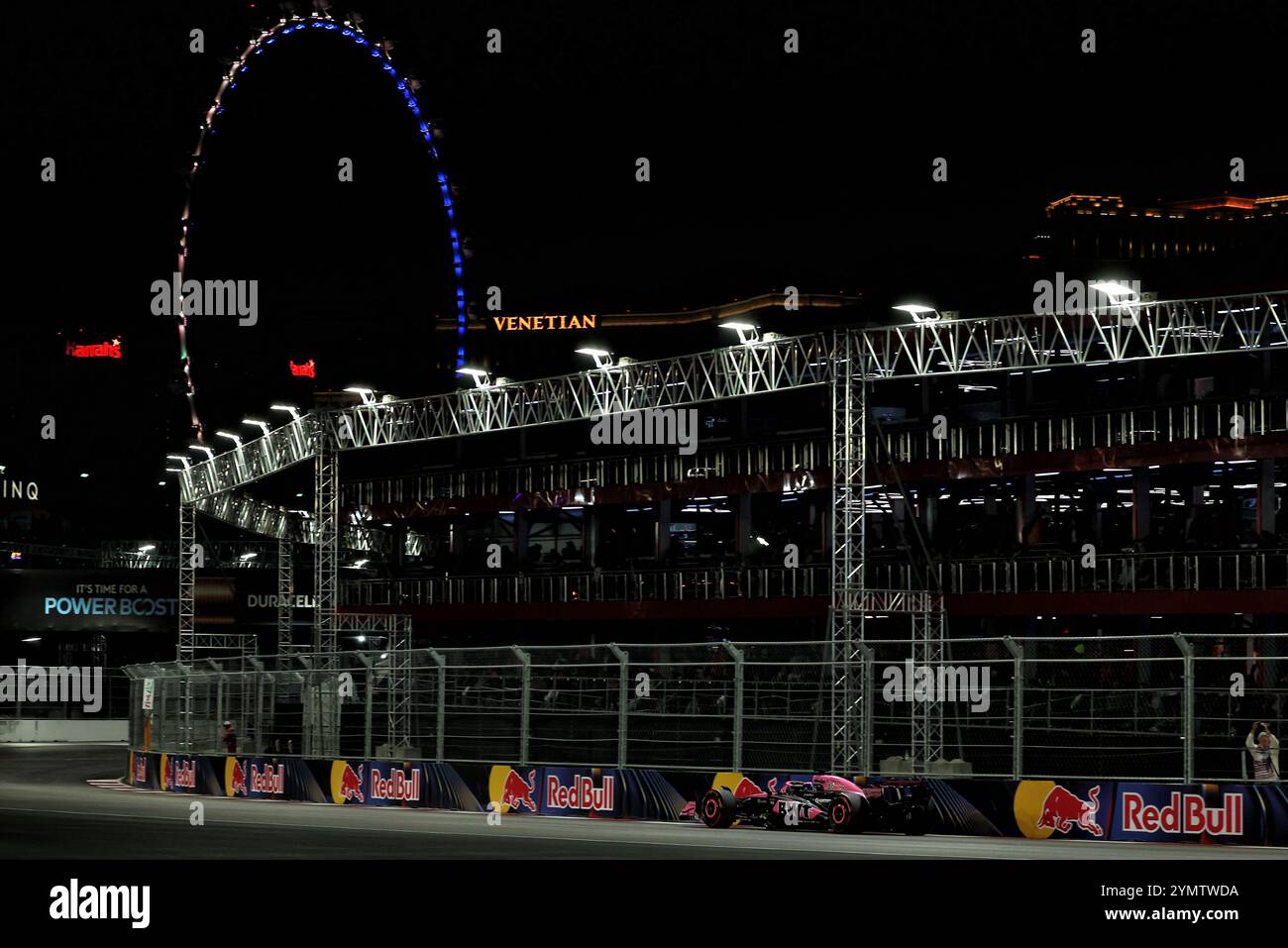 Las Vegas, USA. 22nd Nov, 2024. Esteban Ocon (FRA) Alpine F1 Team A524 ...