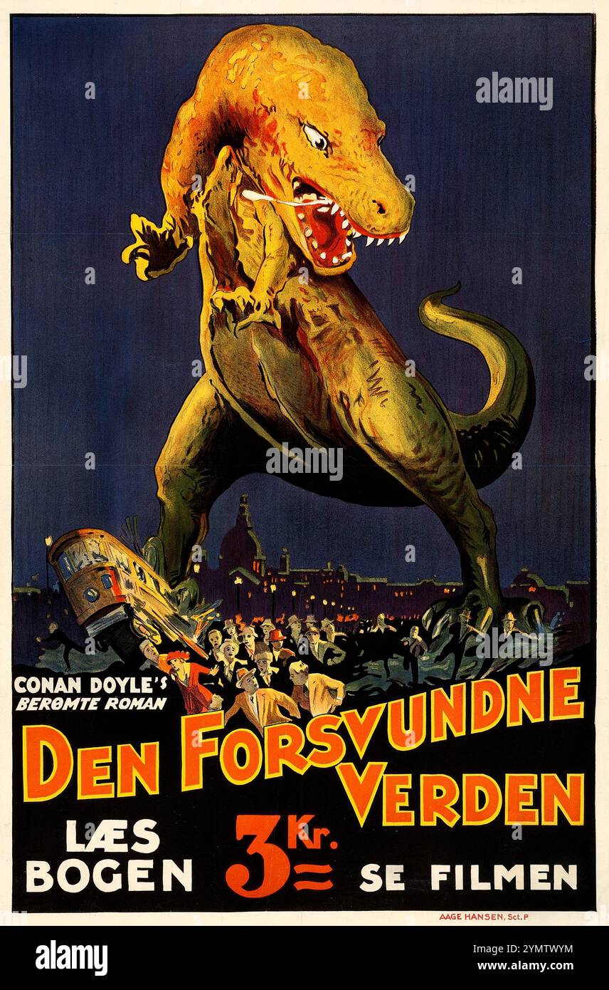 The Lost World (First National, 1925). Danish film poster - Den ...
