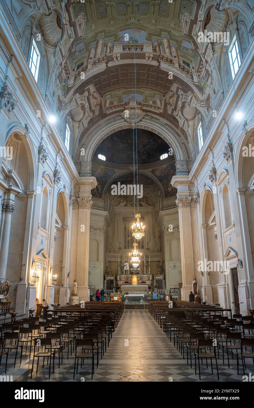 Interior view of Santa Maria del Carmine church (Chiesa di Santa Maria ...