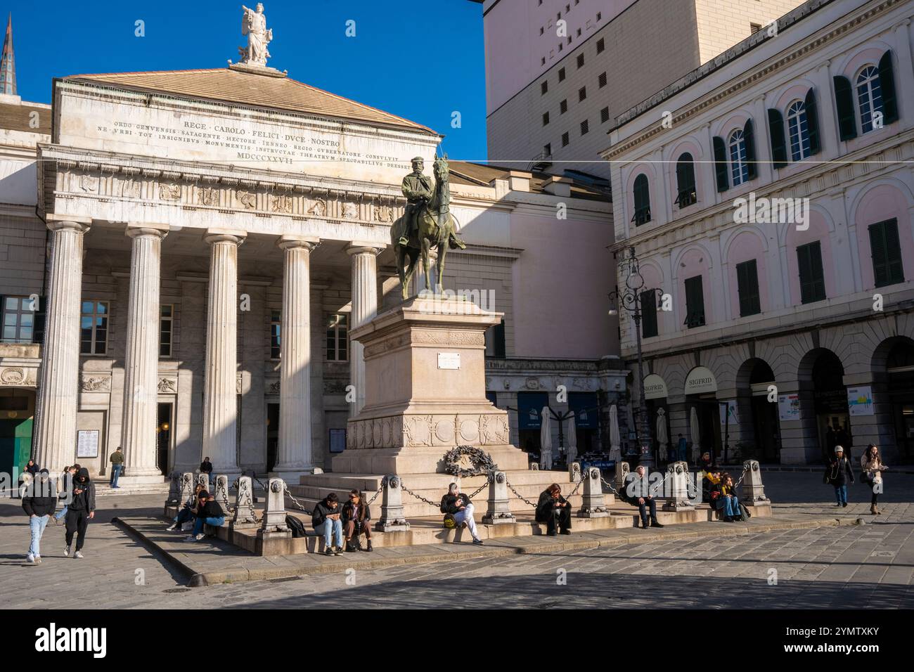 Statue of Giuseppe Garibaldi - italian general and politician on ...
