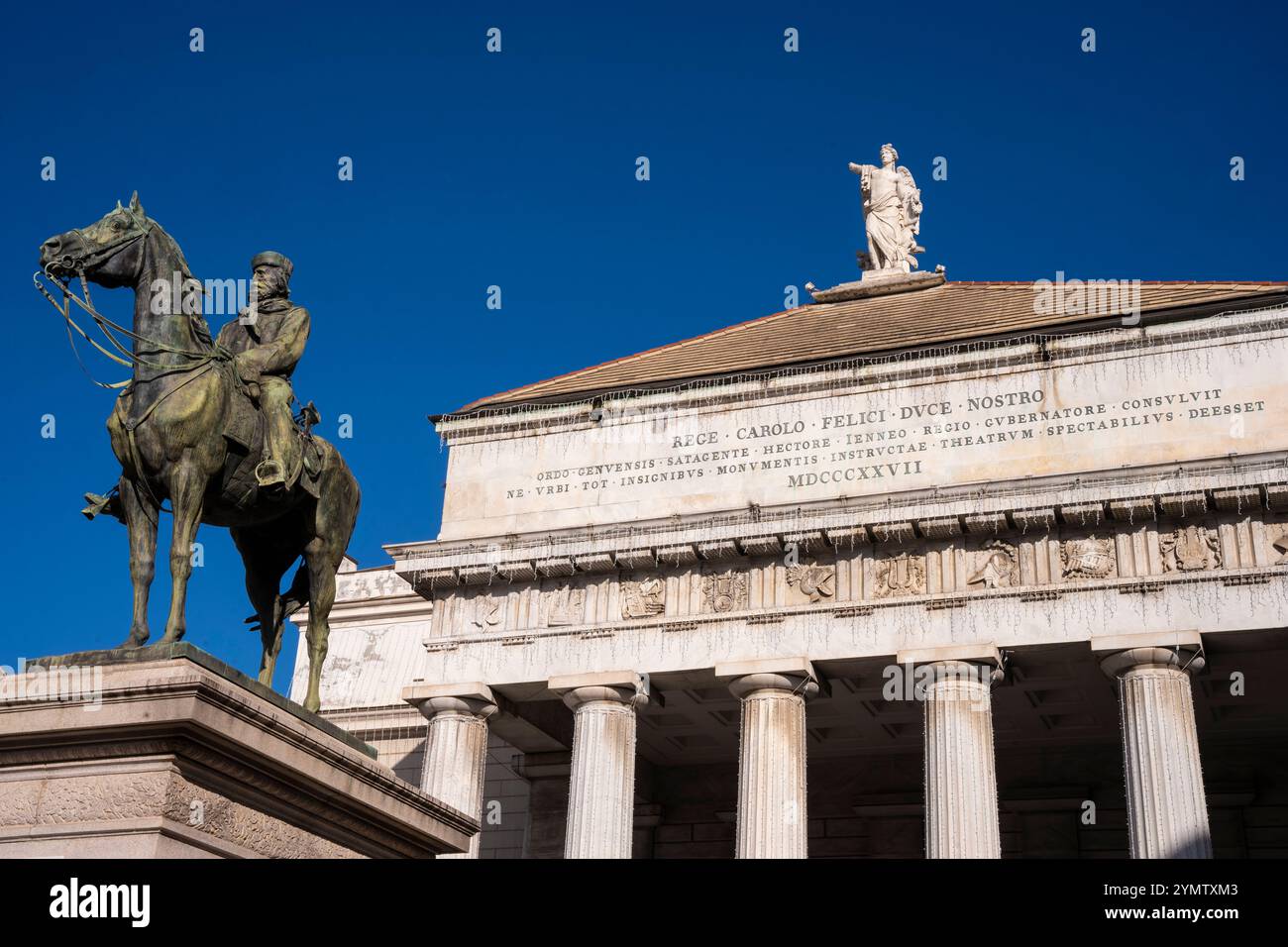 Statue of Giuseppe Garibaldi - italian general and politician on ...