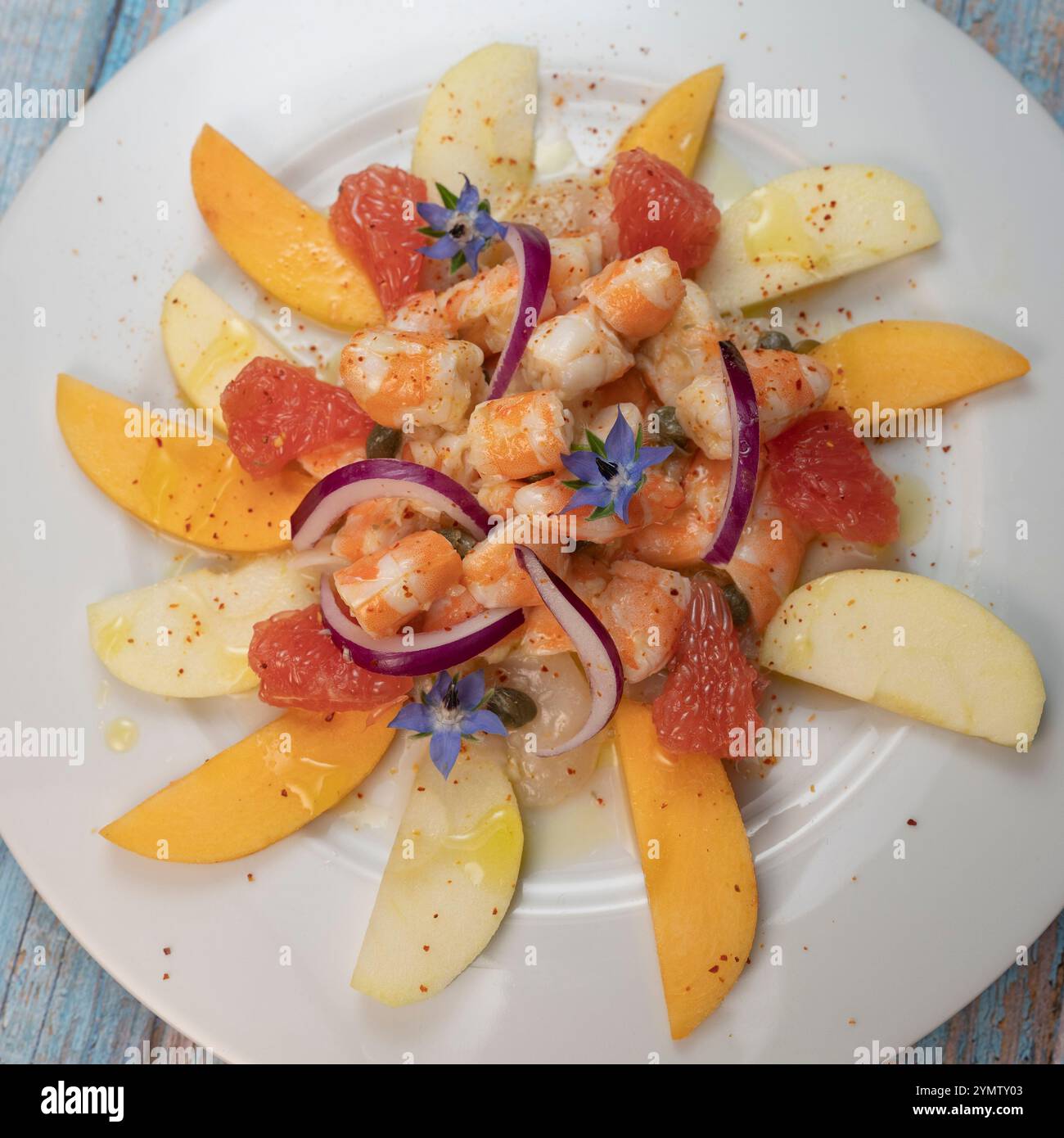 RECIPE CEVICHE OF SHRIMPS AND SCALLOPS WITH CITRUS FRUIT, LEMON, LIME ...