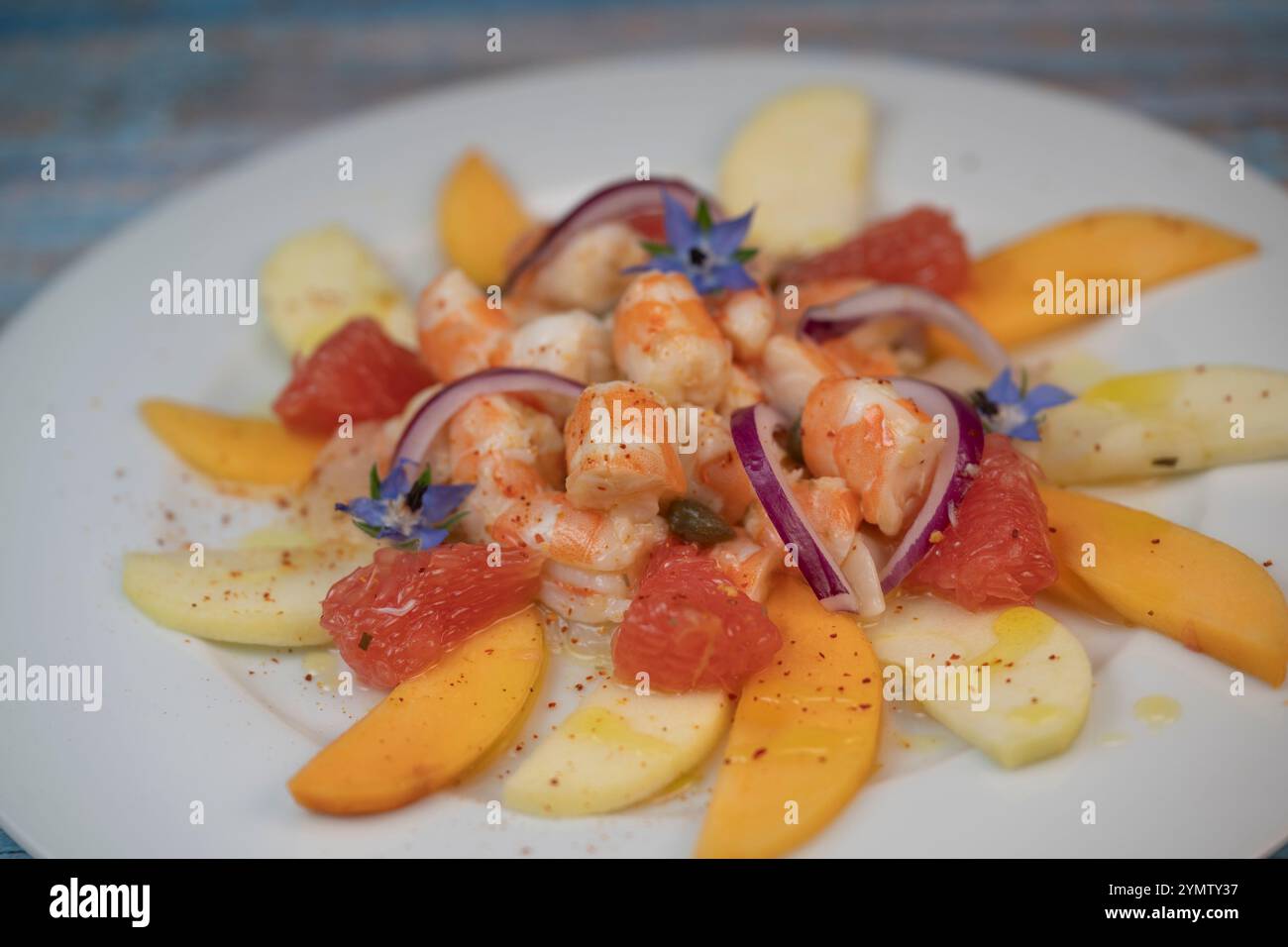 RECIPE CEVICHE OF SHRIMPS AND SCALLOPS WITH CITRUS FRUIT, LEMON, LIME ...
