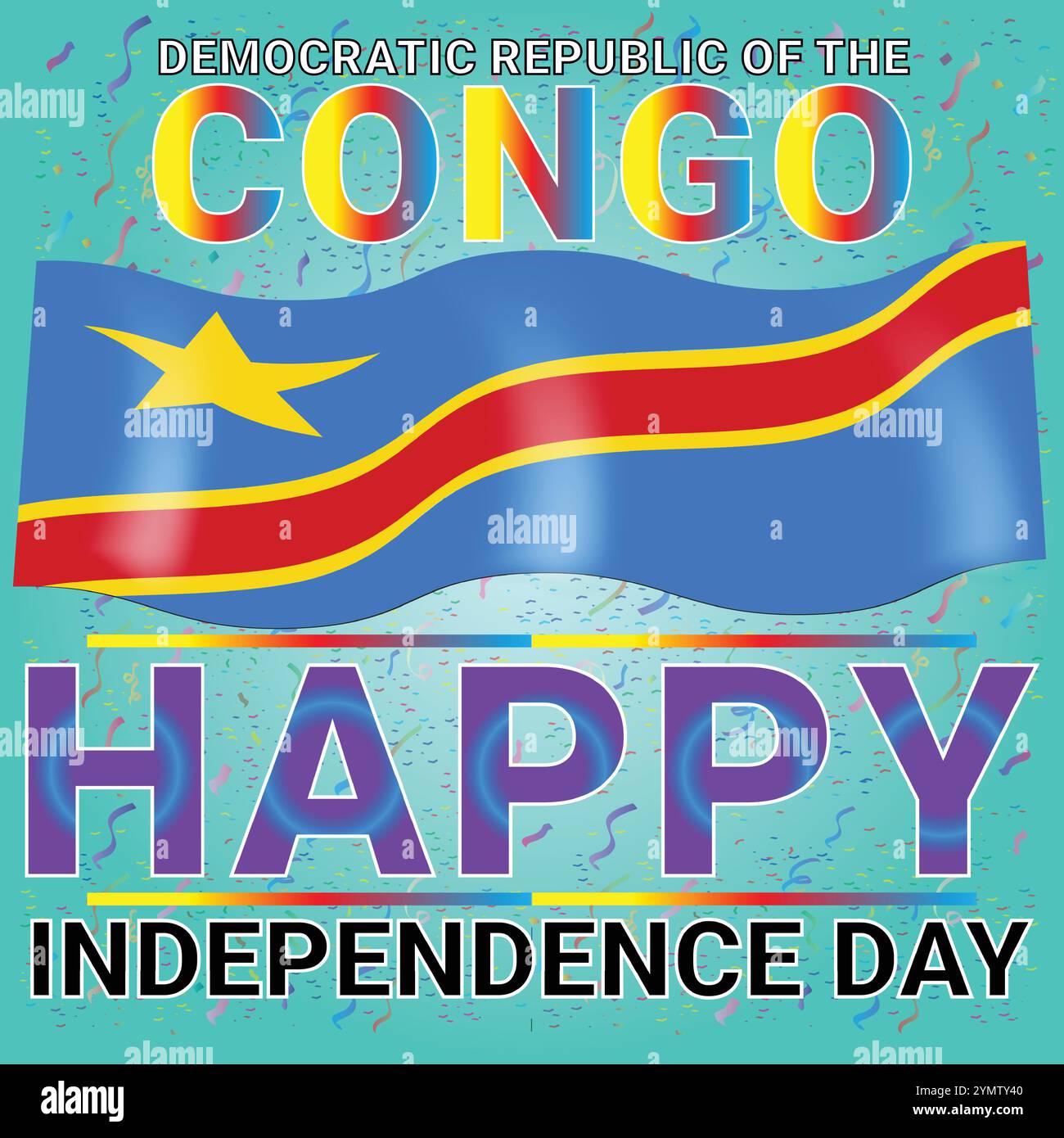 Democratic Republic of the Congo Happy Independence Day June with very ...