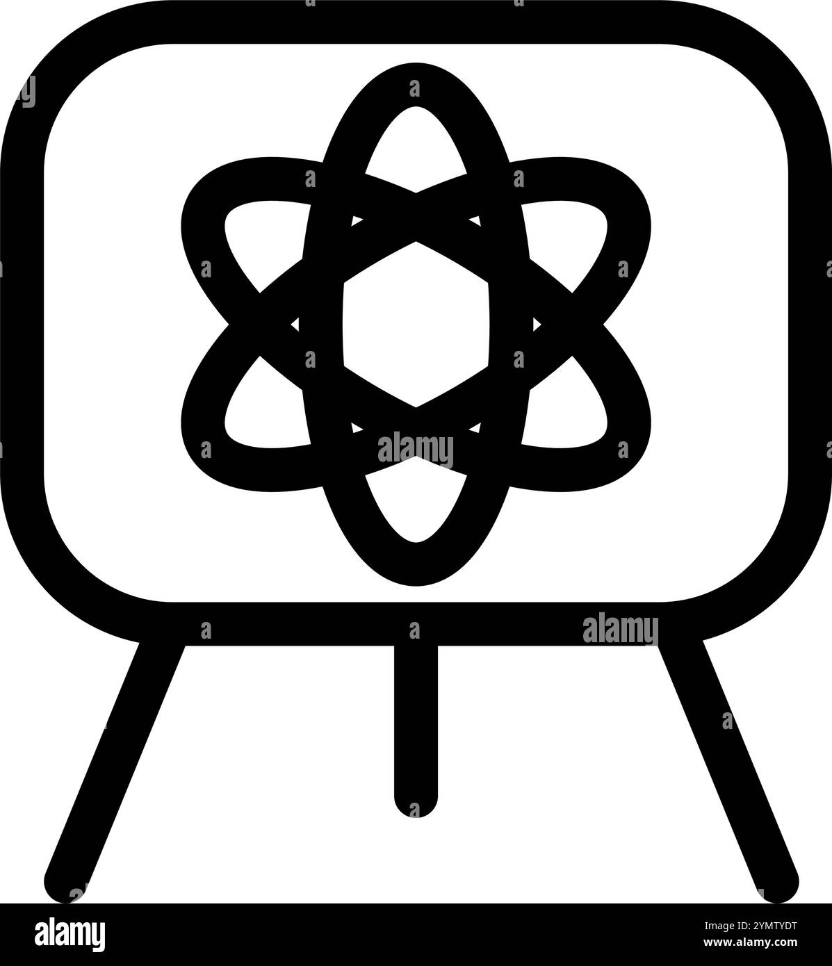 modern education or office icon symbol - School whiteboard with ...