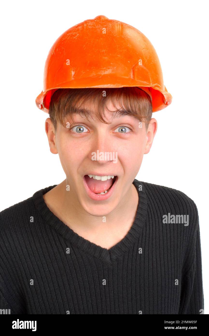 close up of a damaged hard hat workplace safety concept Stock Photo - Alamy