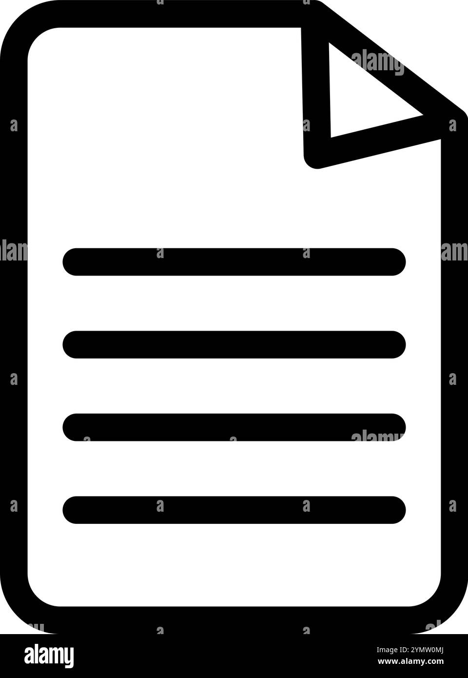 Document file paper text icon Stock Vector Images - Alamy