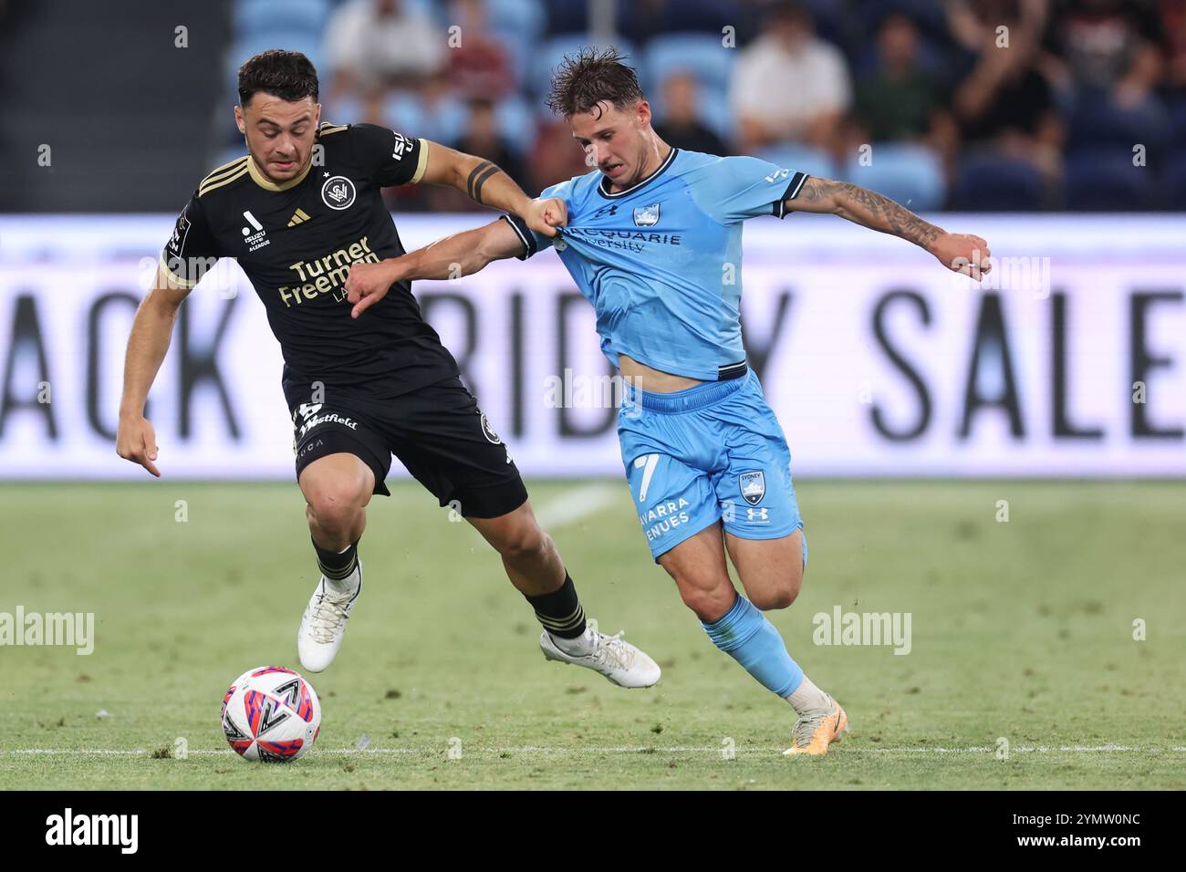 Sydney, Australia. 23rd Nov, 2024. Dylan Scicluna of the Wanderers and ...