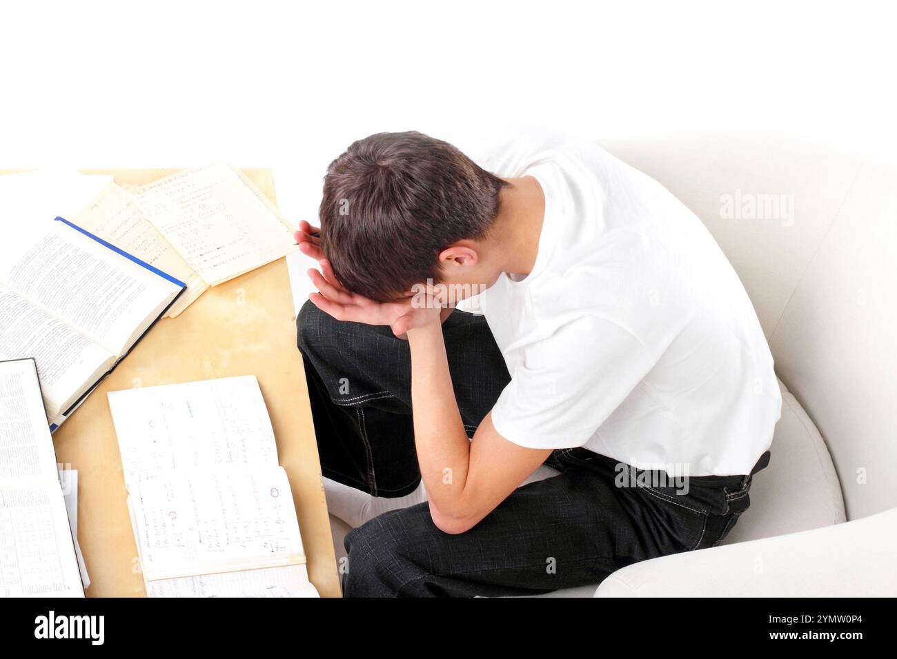 Male student worn out hi-res stock photography and images - Alamy