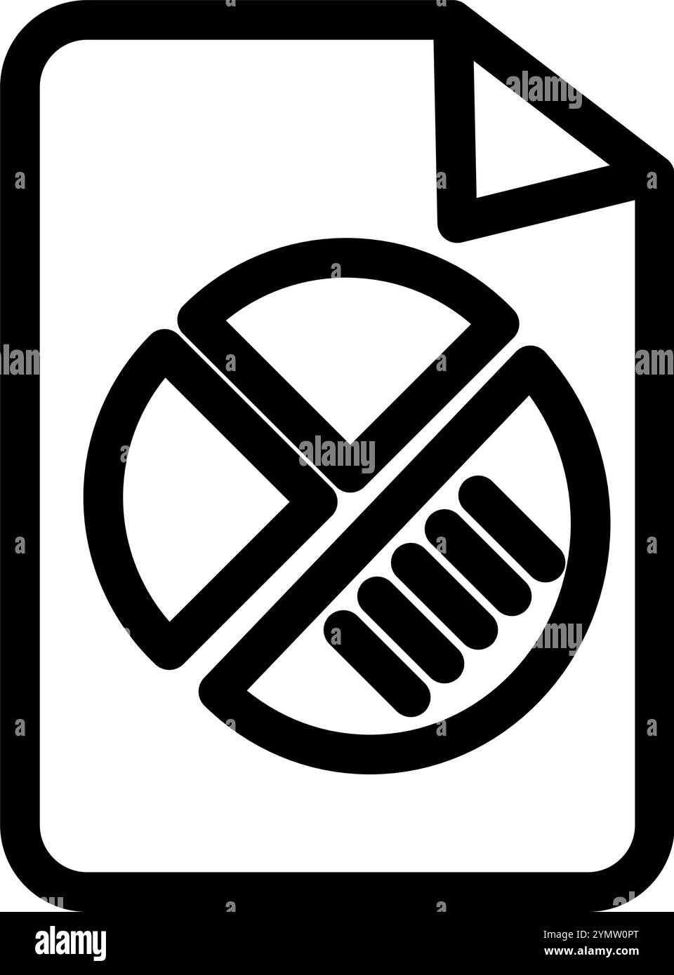 Pie chart on white Black and White Stock Photos & Images - Alamy