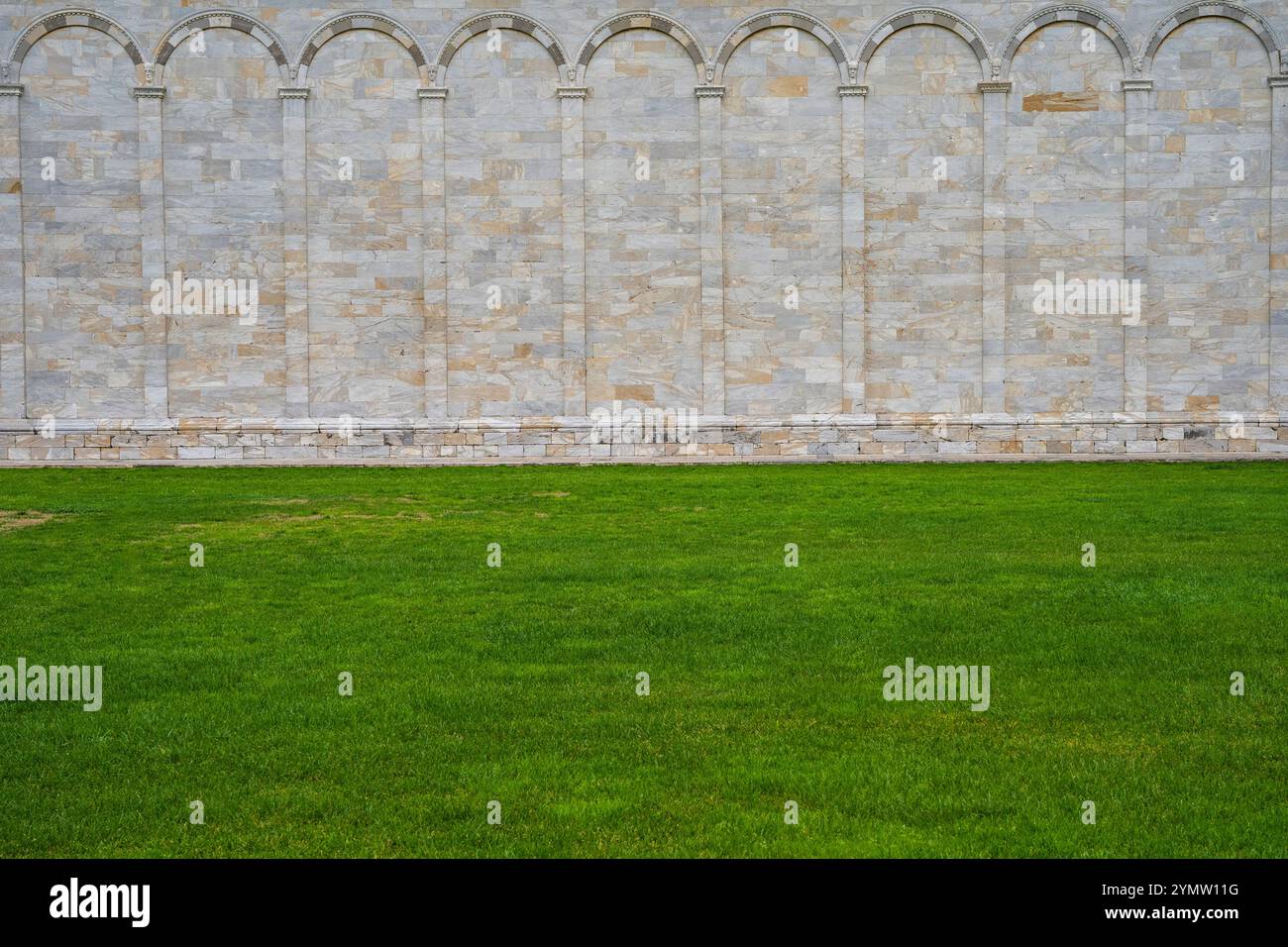 Facade of Camposanto Monumentale, Monumental Cemetery, Piazza del Duomo ...