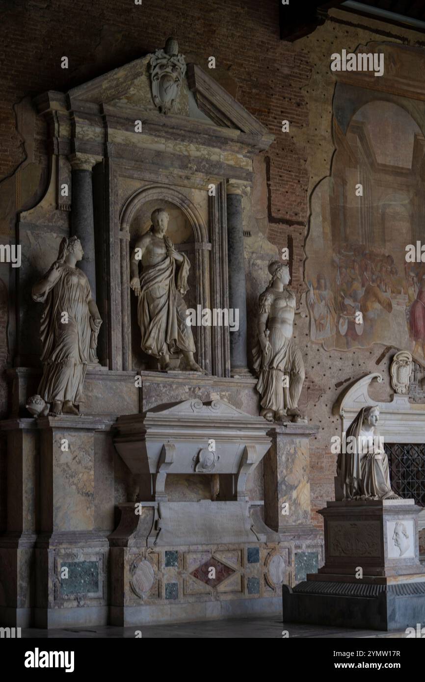 Beautiful details on marble sculptures, statues and tombs in The ...