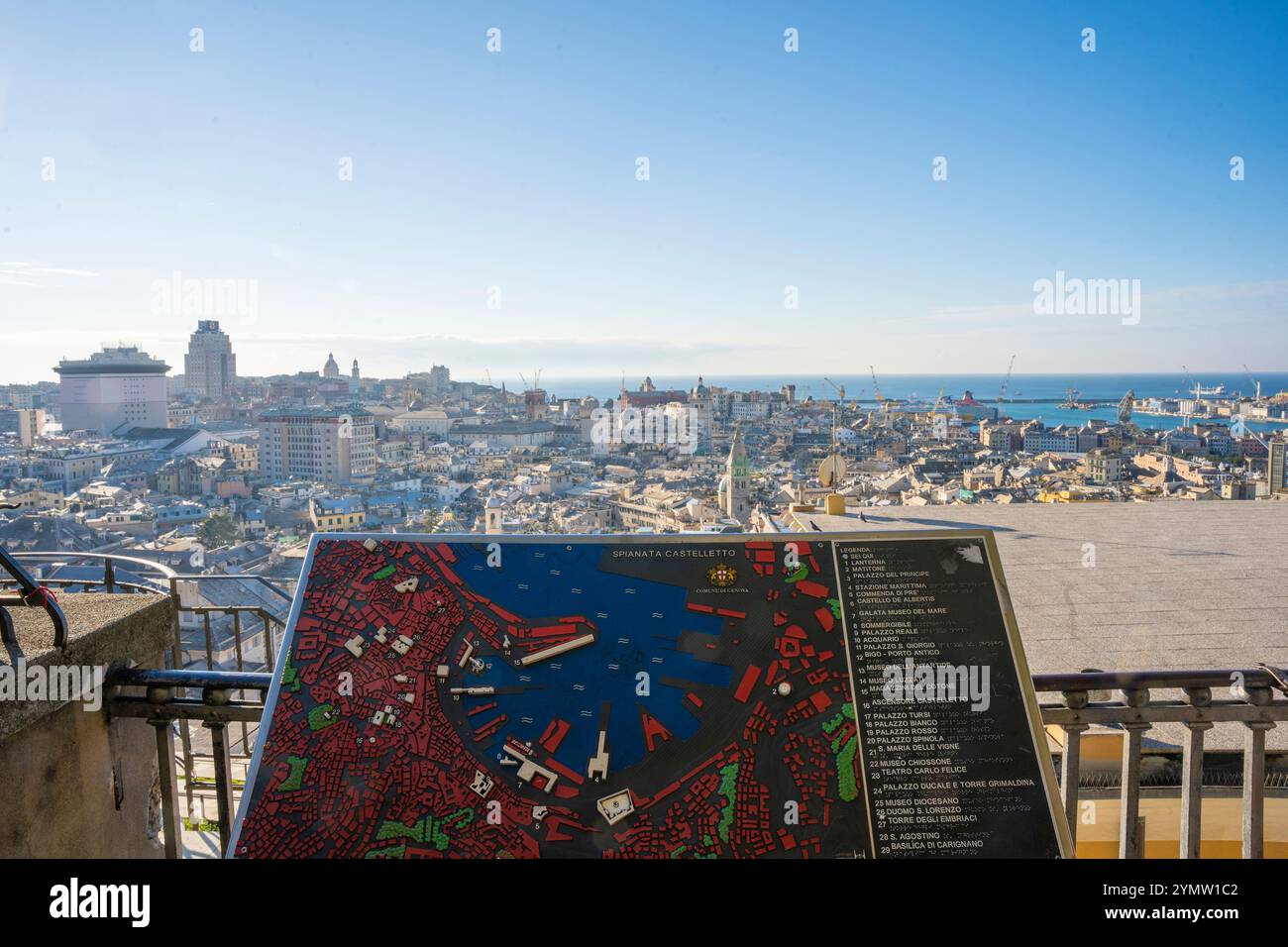 Old port of genoa map hi-res stock photography and images - Alamy