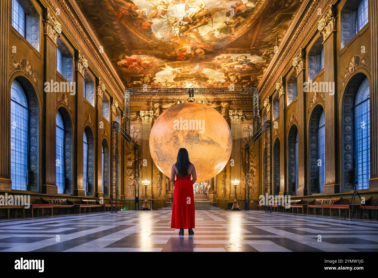 London, UK. 23rd Nov, 2024. Staff pose with the installation. The Old ...