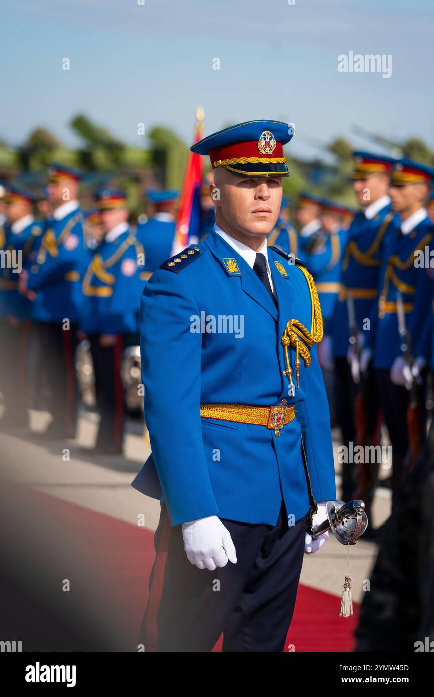 Presentation of Serbian Armed Forces. Welcoming ceremony of honorary ...