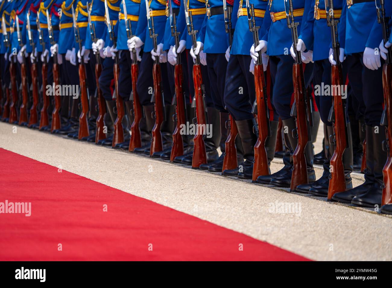 Presentation of Serbian Armed Forces. Welcoming ceremony of honorary ...
