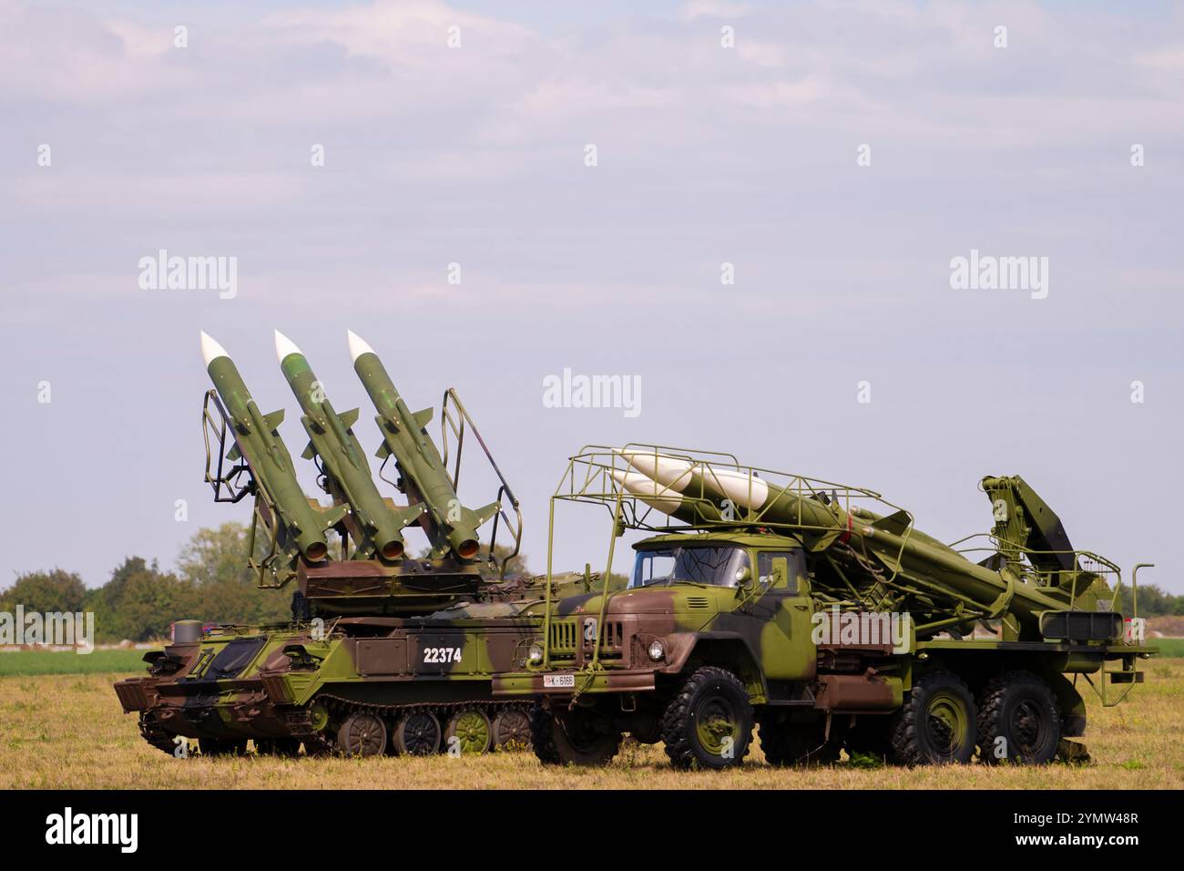 Presentation of Serbian Armed Forces. Modern Military Equipment and Armored vehicles displayed ...