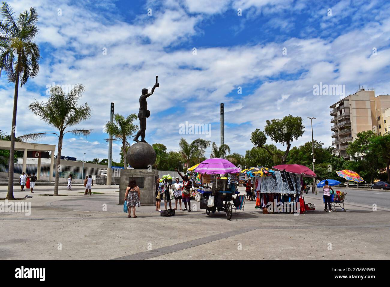 RIO DE JANEIRO, BRAZIL - November 17, 2024: Bellini statue in front of ...