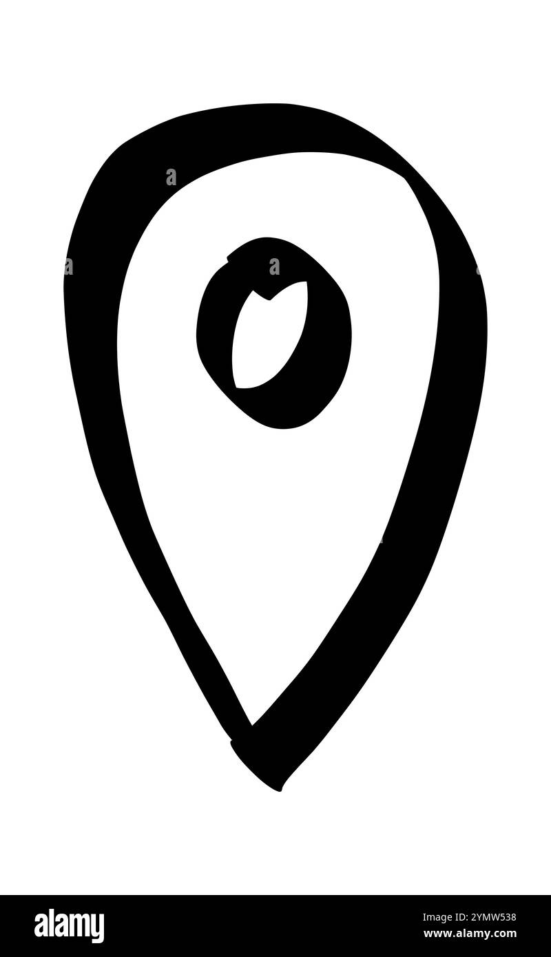 Location icon white Black and White Stock Photos & Images - Alamy