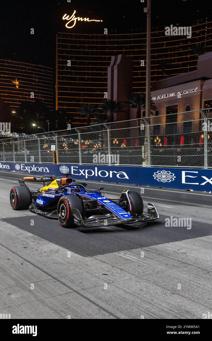 Las Vegas, USA. 22nd Nov, 2024. Alexander Albon with Williams Racing ...