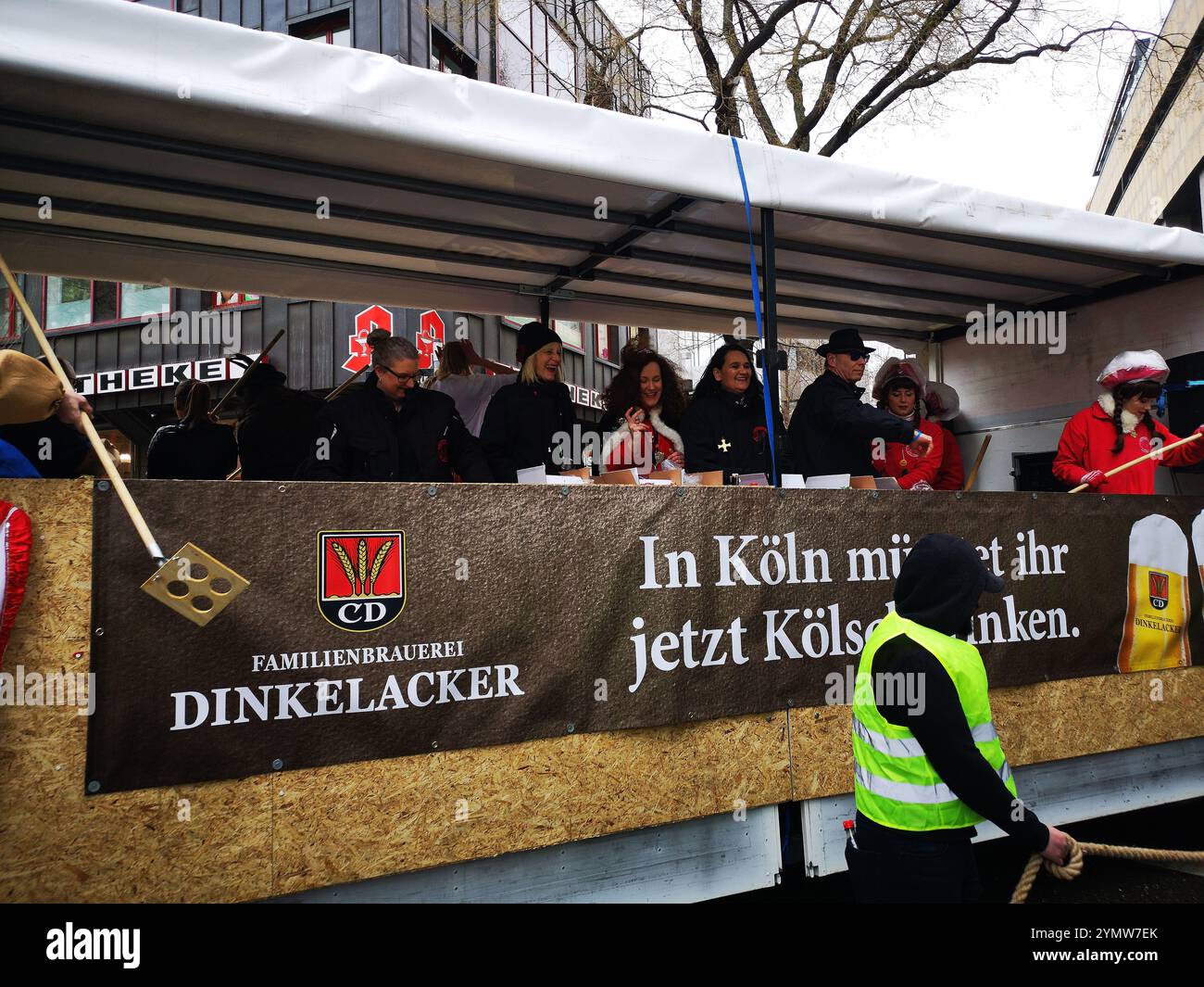 Stuttgart, Germany, 5th March 2019. A colourful parade with marching ...