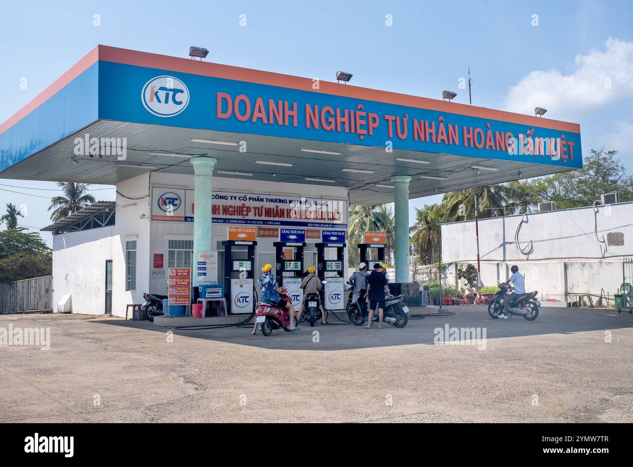 Petrol Station Garage on Phu Quoc Island Vietnam Stock Photo - Alamy