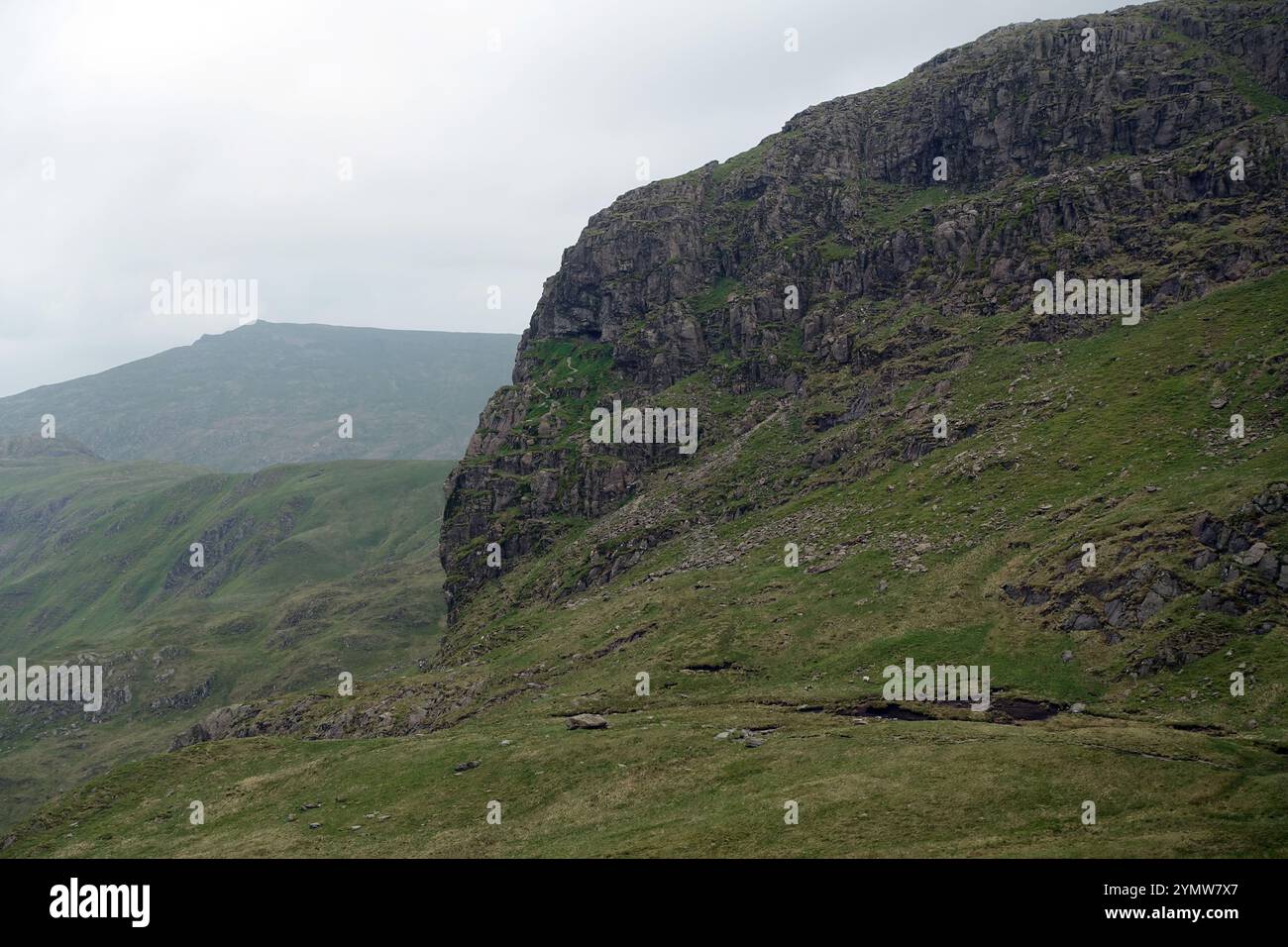The Rock Face which gives it's name to the Wainwright 'Dove Crag' in ...