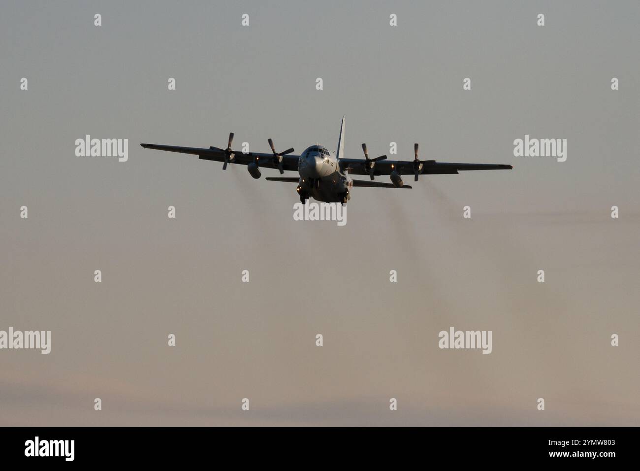 A Lockheed C130R Hercules transport aircraft with the Japanese Maritime ...