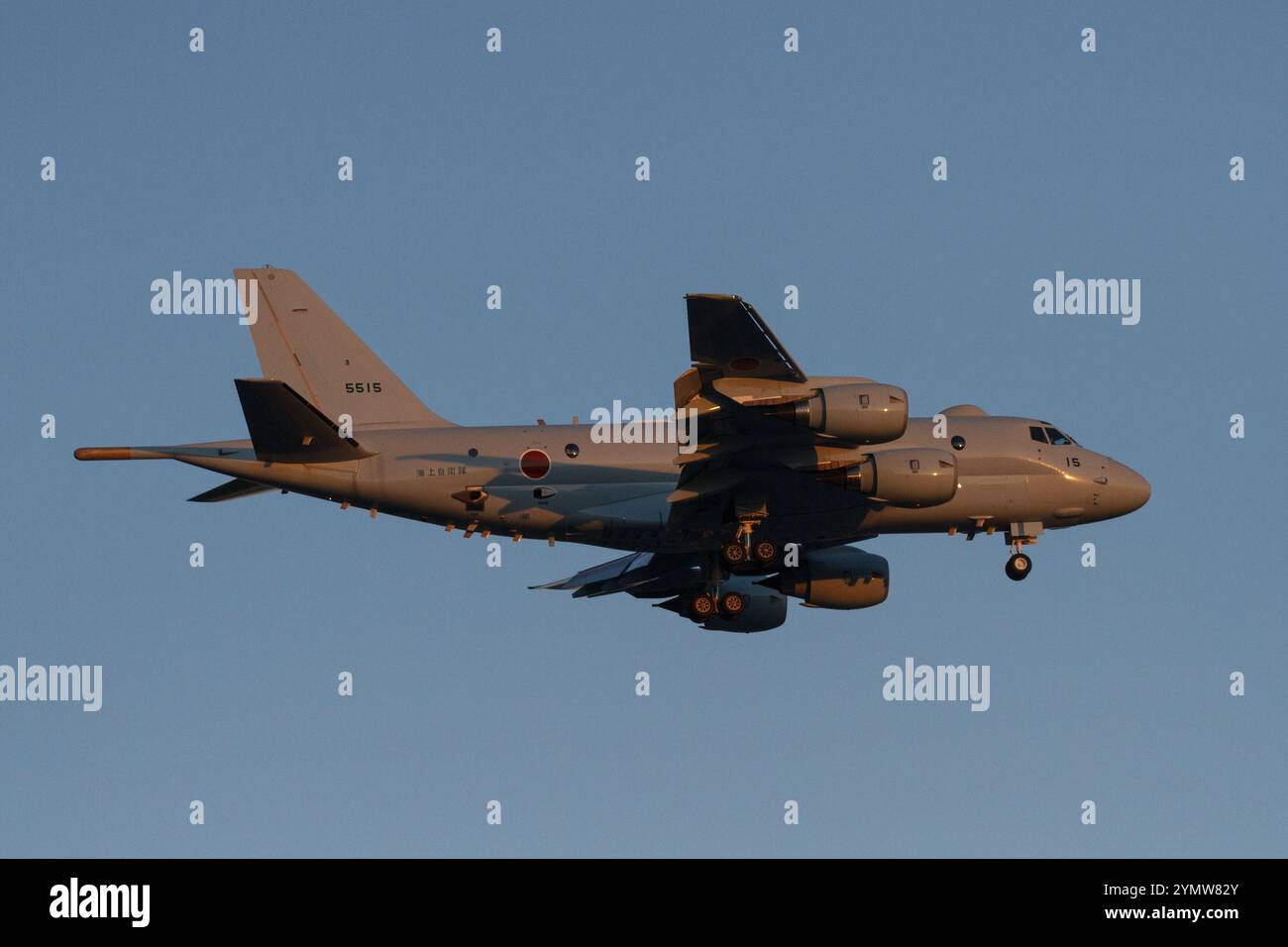 A Kawasaki P1 Maritime patrol aircraft with the Japanese Maritime Self ...