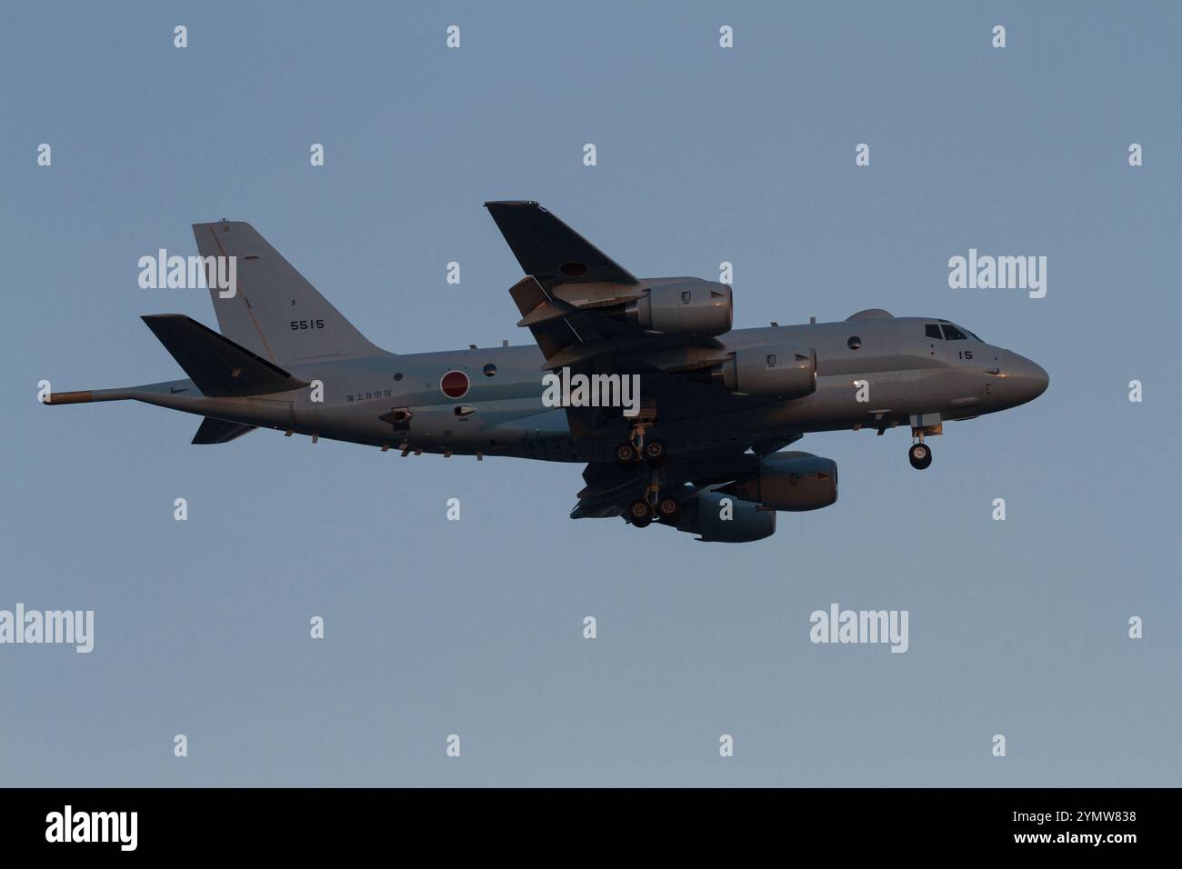 A Kawasaki P1 Maritime patrol aircraft with the Japanese Maritime Self ...