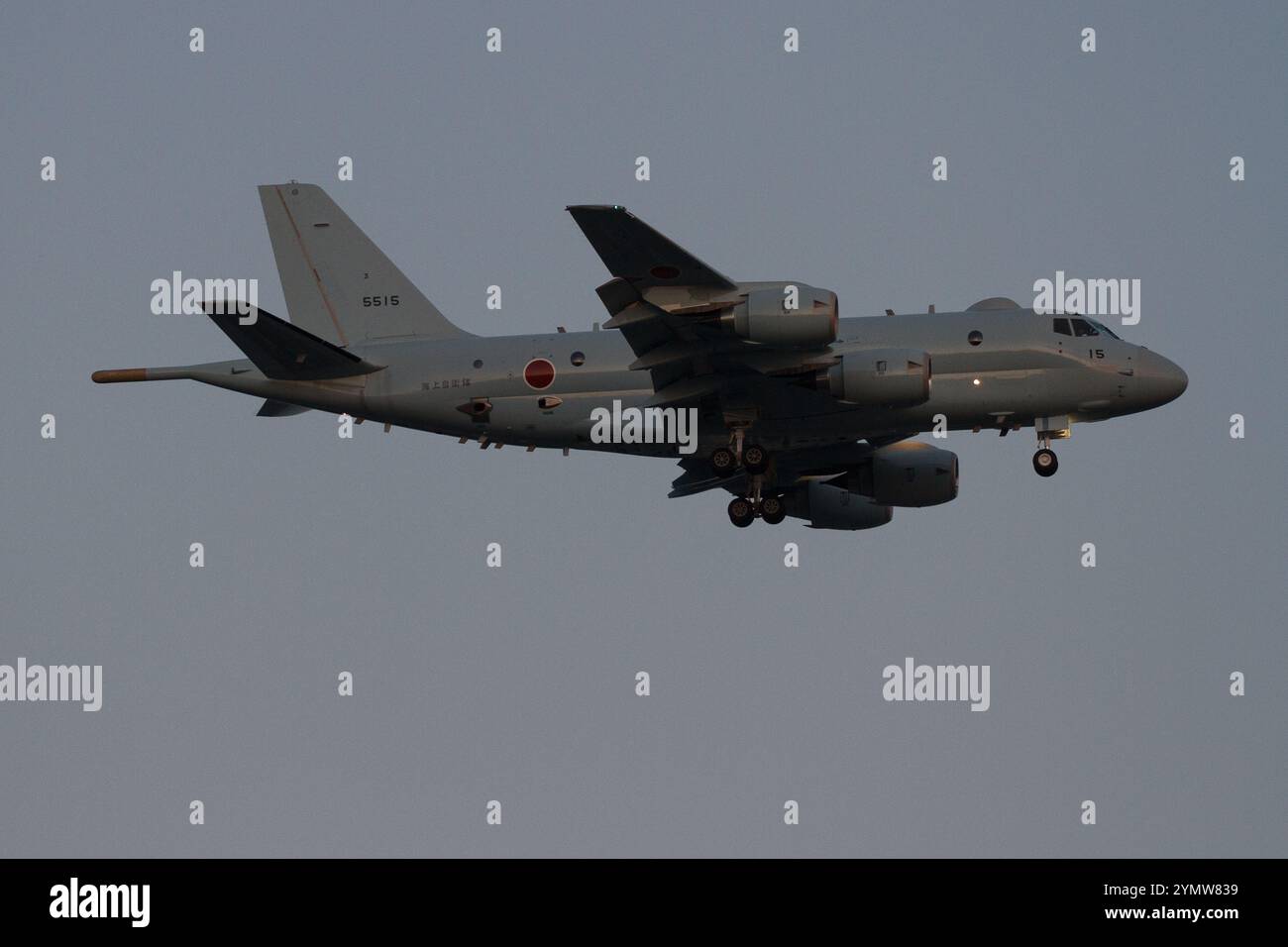 A Kawasaki P1 Maritime patrol aircraft with the Japanese Maritime Self ...