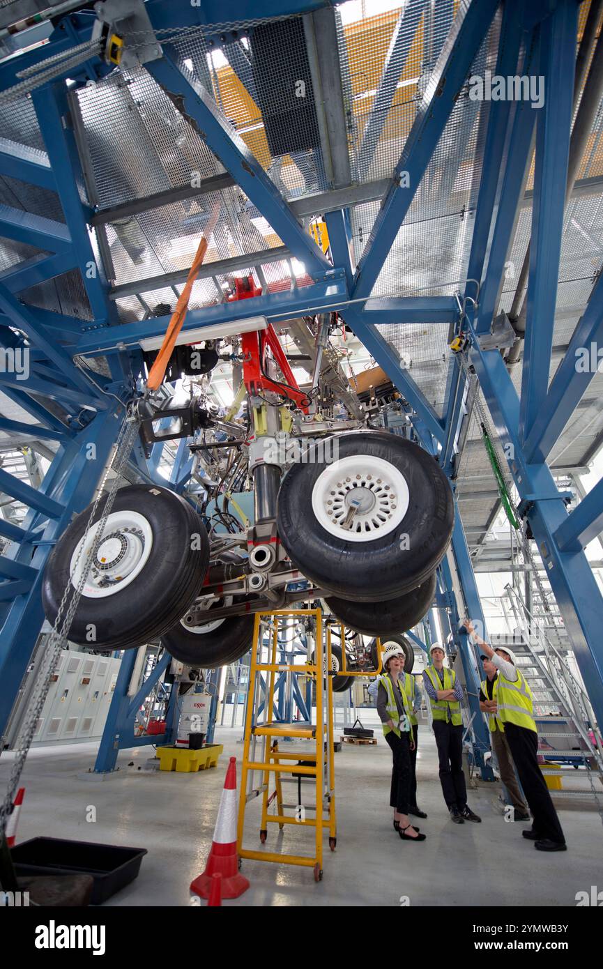 The Airbus site at Filton, Bristol - assembling the military plane A400M and civilian aircraft ...