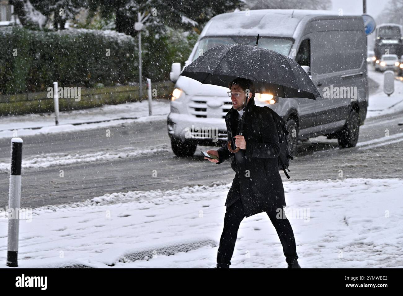 Edinburgh, Scotland, UK. 23rd Nov 2024. Storm Bert:Heavy snow in the ...