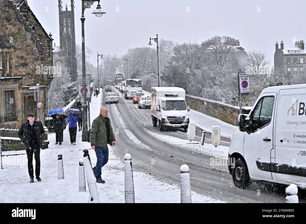 Edinburgh, Scotland, UK. 23rd Nov 2024. Storm Bert:Heavy snow in the ...