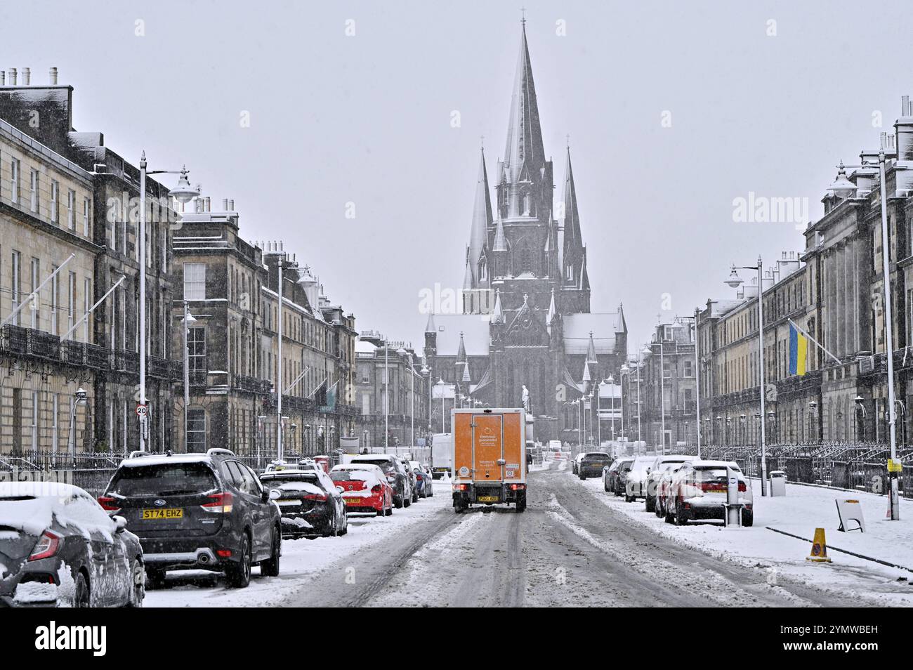 Edinburgh, Scotland, UK. 23rd Nov 2024. Storm Bert:Heavy snow in the ...