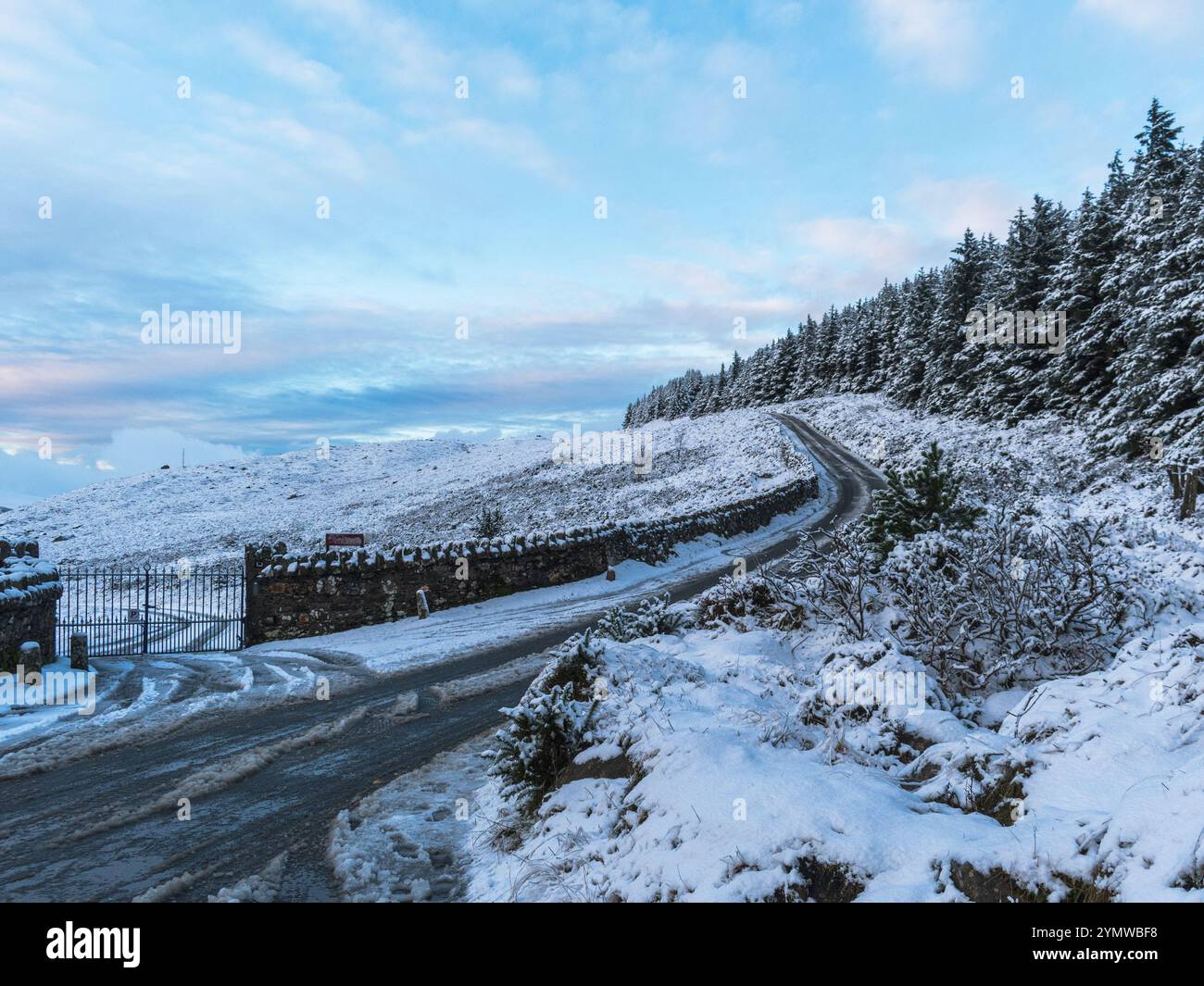 Snow covered Wicklow Gap Stock Photo - Alamy
