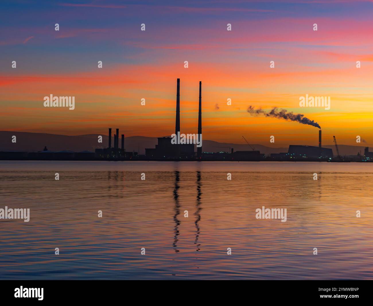 Post sunset sky from the North Bull Wall Stock Photo - Alamy