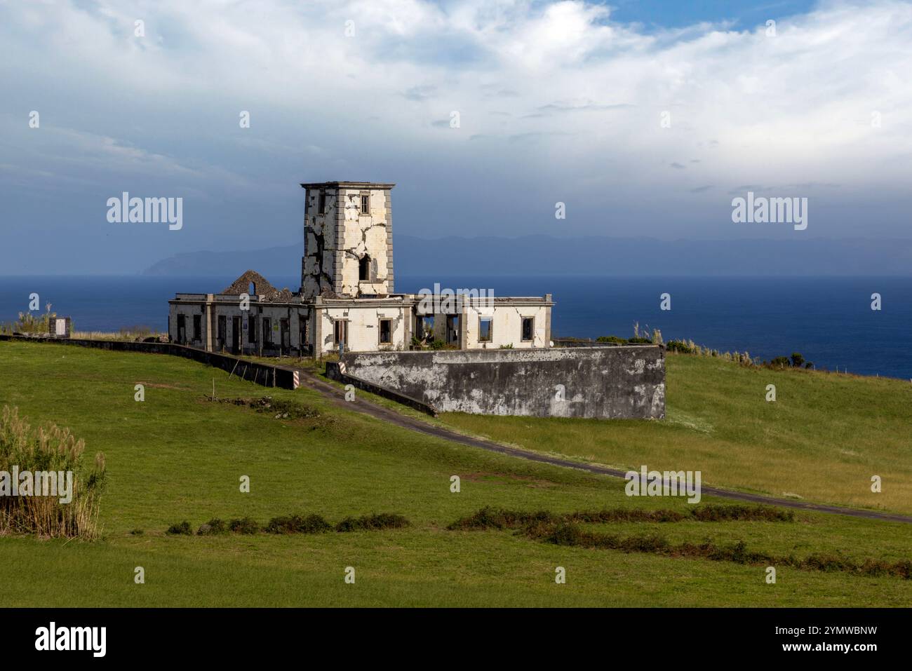 The Lighthouse of Ribeirinha, Faial Island, Azores, was destroyed and ...