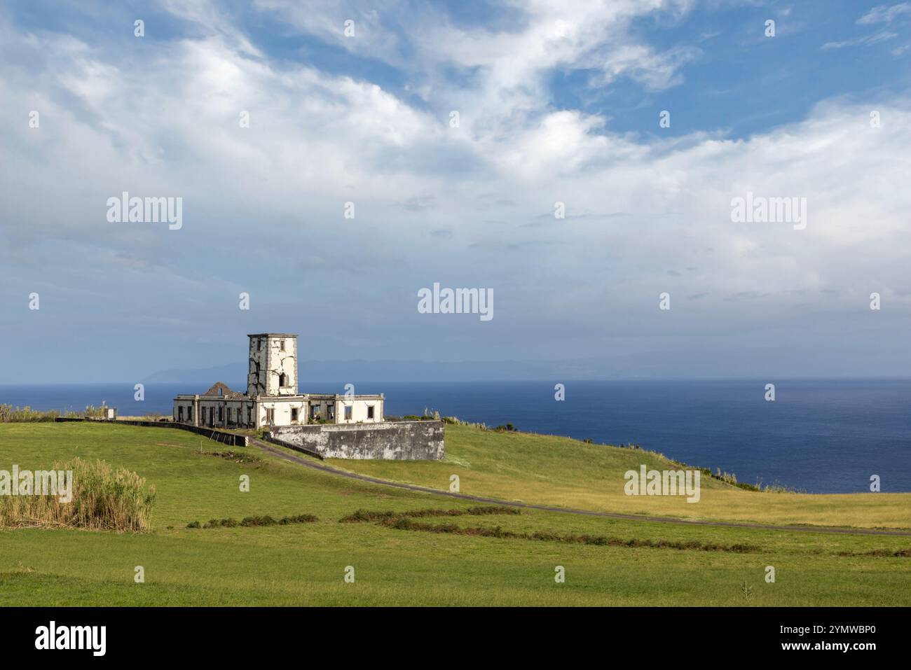The Lighthouse of Ribeirinha, Faial Island, Azores, was destroyed and ...