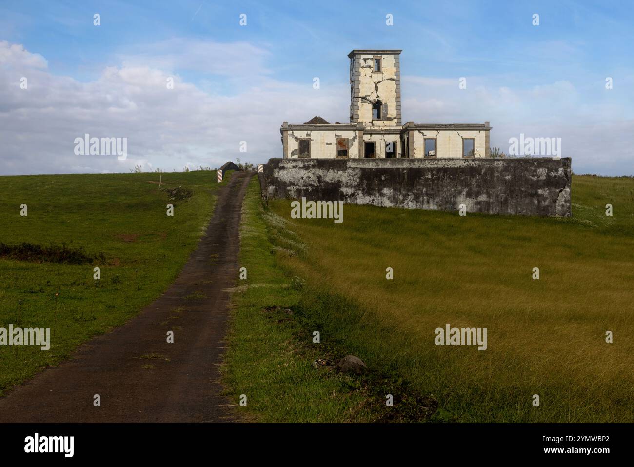 The Lighthouse of Ribeirinha, Faial Island, Azores, was destroyed and ...