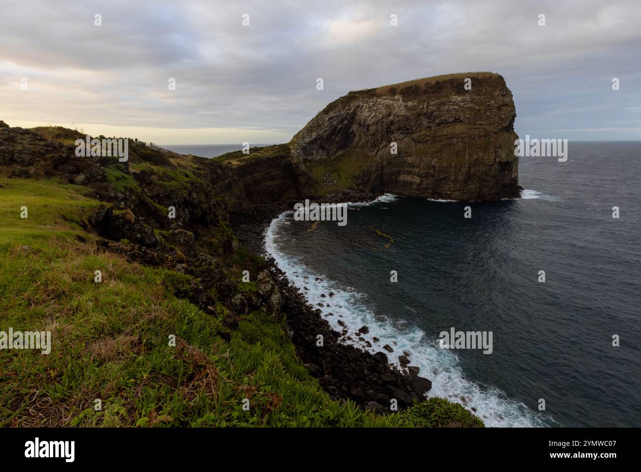 Morro de Castelo Branco on Faial Island, Azores, was formed by flowing ...